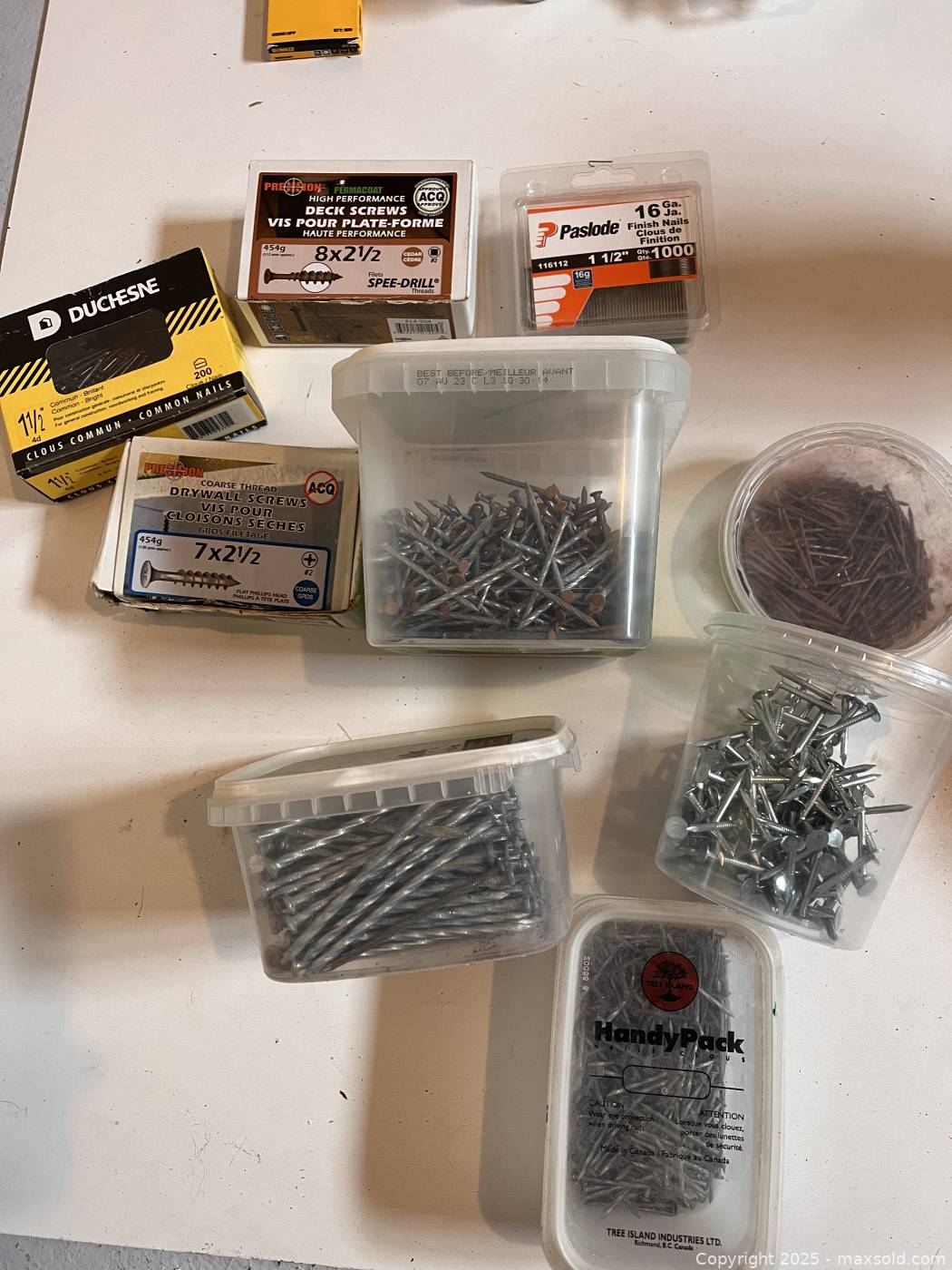 Assorted Containers of Nails & Screws | Kingston (Ontario, Canada ...