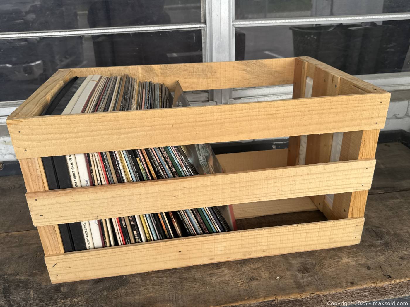 Record crate with 50 vinyl records | Cocoa (Florida, USA) SELLER ...