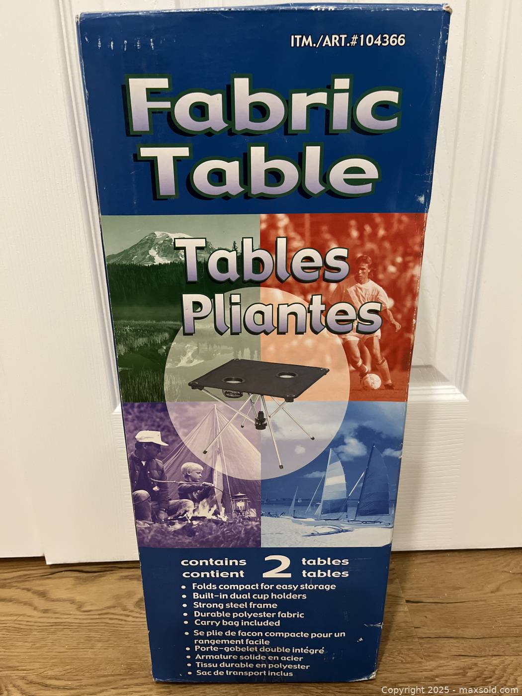 Compact Foldable Fabric Tables with Dual Cup Holders | London (Ontario ...