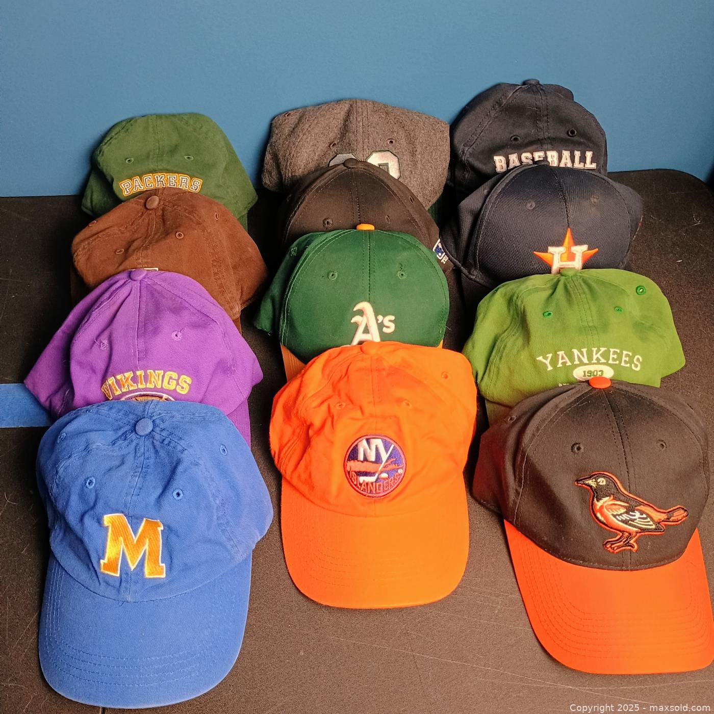 Hot lot # 5 assorted sports team hats | Waterford Works (New Jersey ...