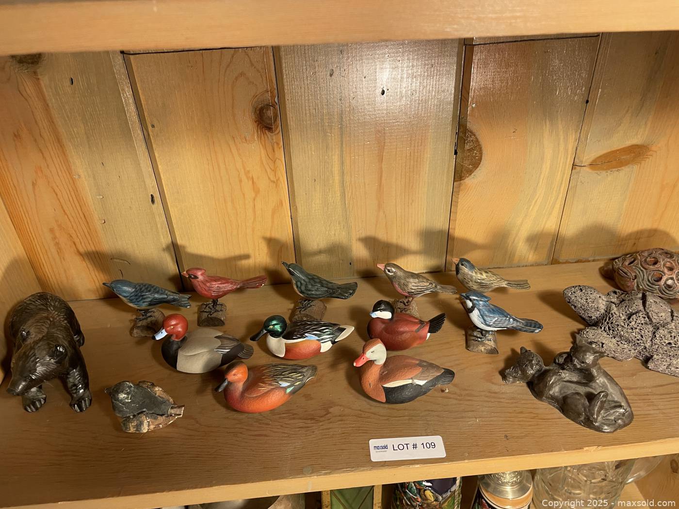 Decorative Animals Lot. Jett Brunet Mini Duck Decoys. Songbirds. More ...