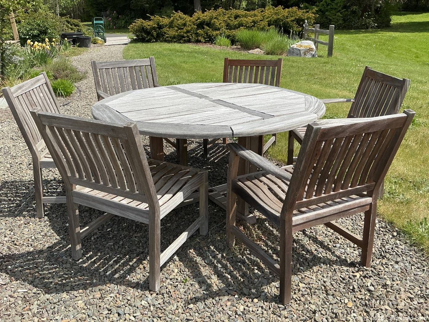 Weathered Teak Table And Chairs | Port Townsend (Washington, USA ...