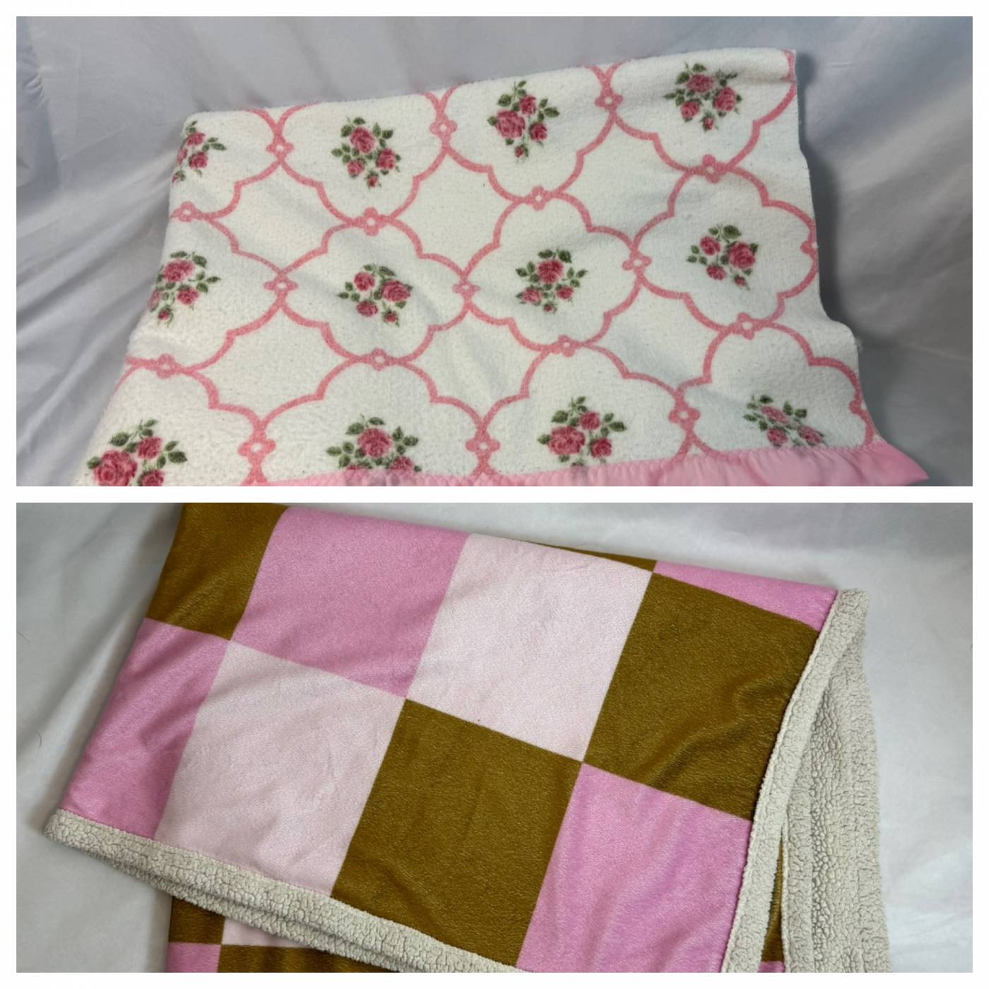 Lot #1 - Vintage Blankets -Pinks | Morgan Hill (California, USA) SELLER MANAGED Downsizing ...