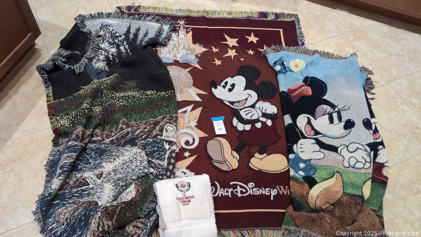 Decorative Walt Disney World Fringed Throws and More. A | Kissimmee ...