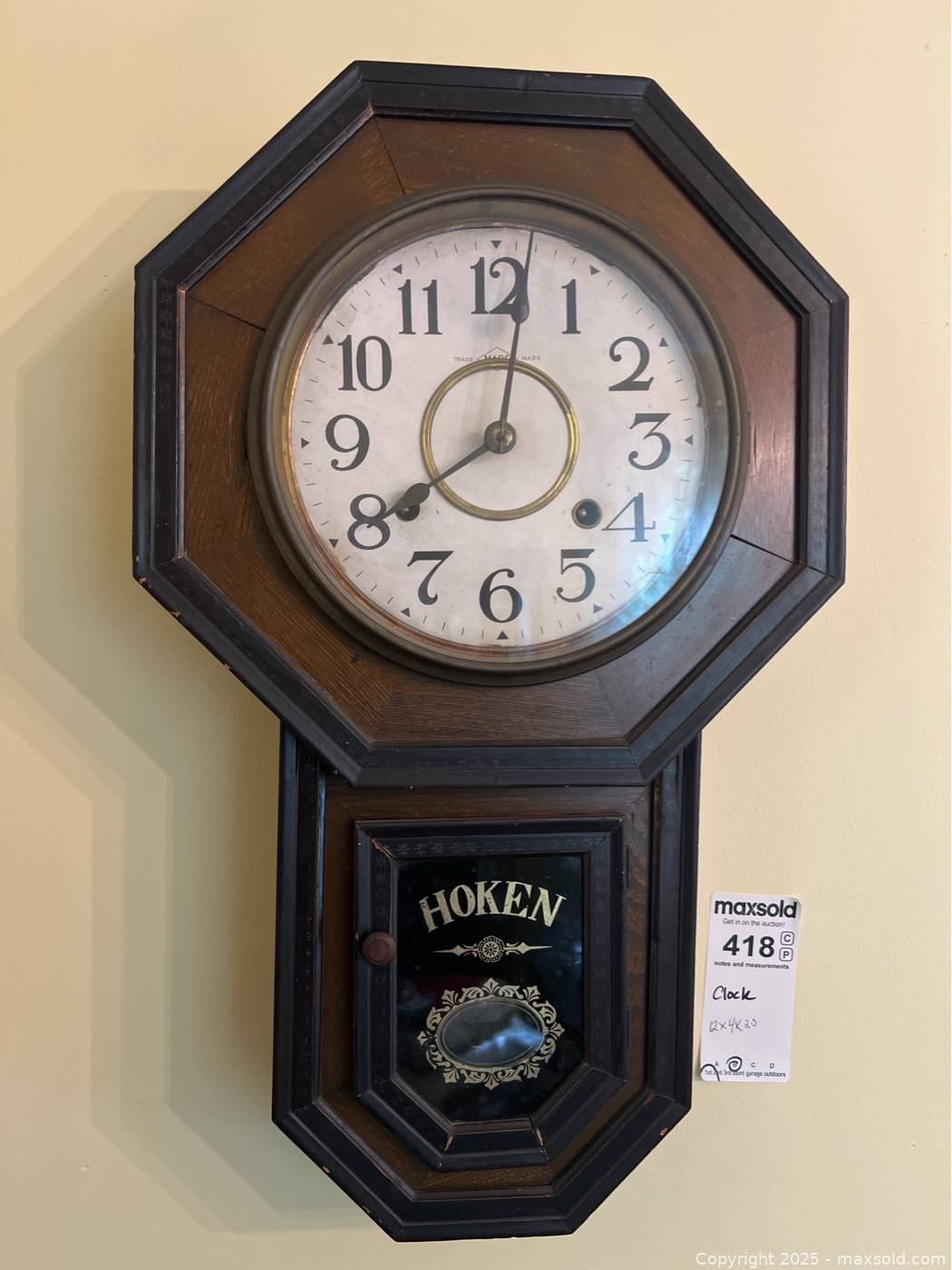 Vintage Wall Clock B | Haverhill (Massachusetts, USA) Downsizing Online ...