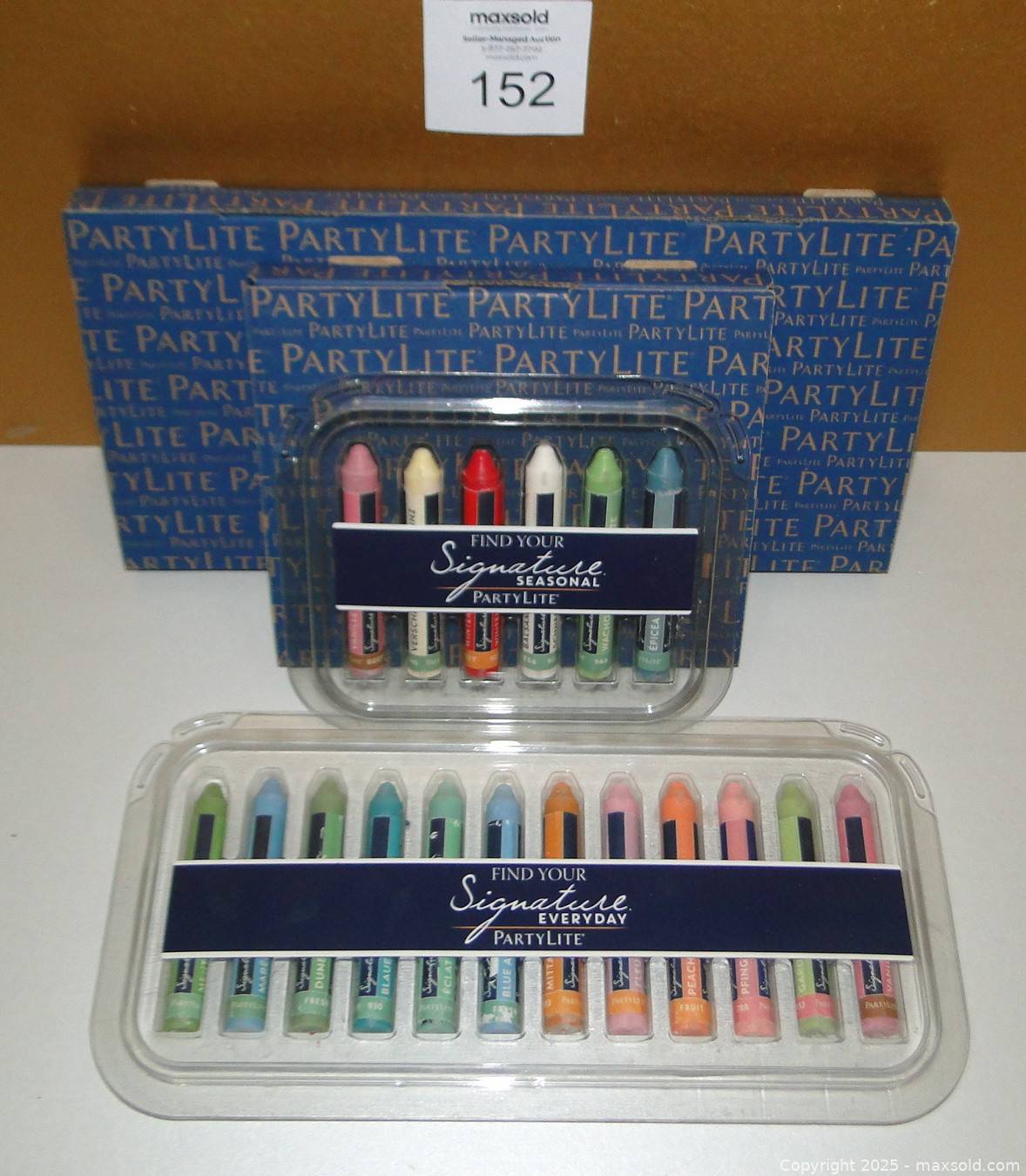 2 Lots of Partylite Candles 6 & 12 Piece Crayons Blending Kit of Scent ...