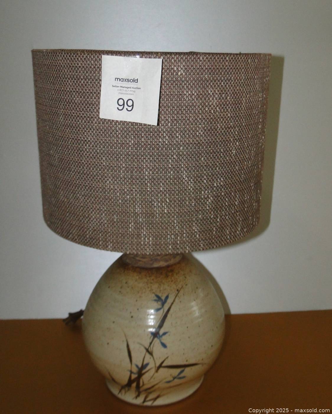 Large Hand Made Studio Pottery Table Lamp Signed 23" in Height Perfect Condition | Delta ...