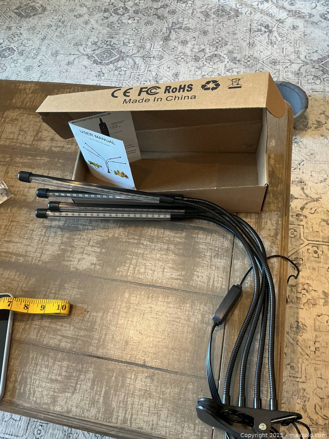 LED Grow Light with 4 Heads and Multi-Function Controller | Ajax ...