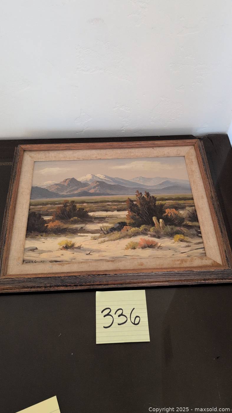 ART Untitled by John Anthony Conner (Snow-covered Mountain) - Signed ...