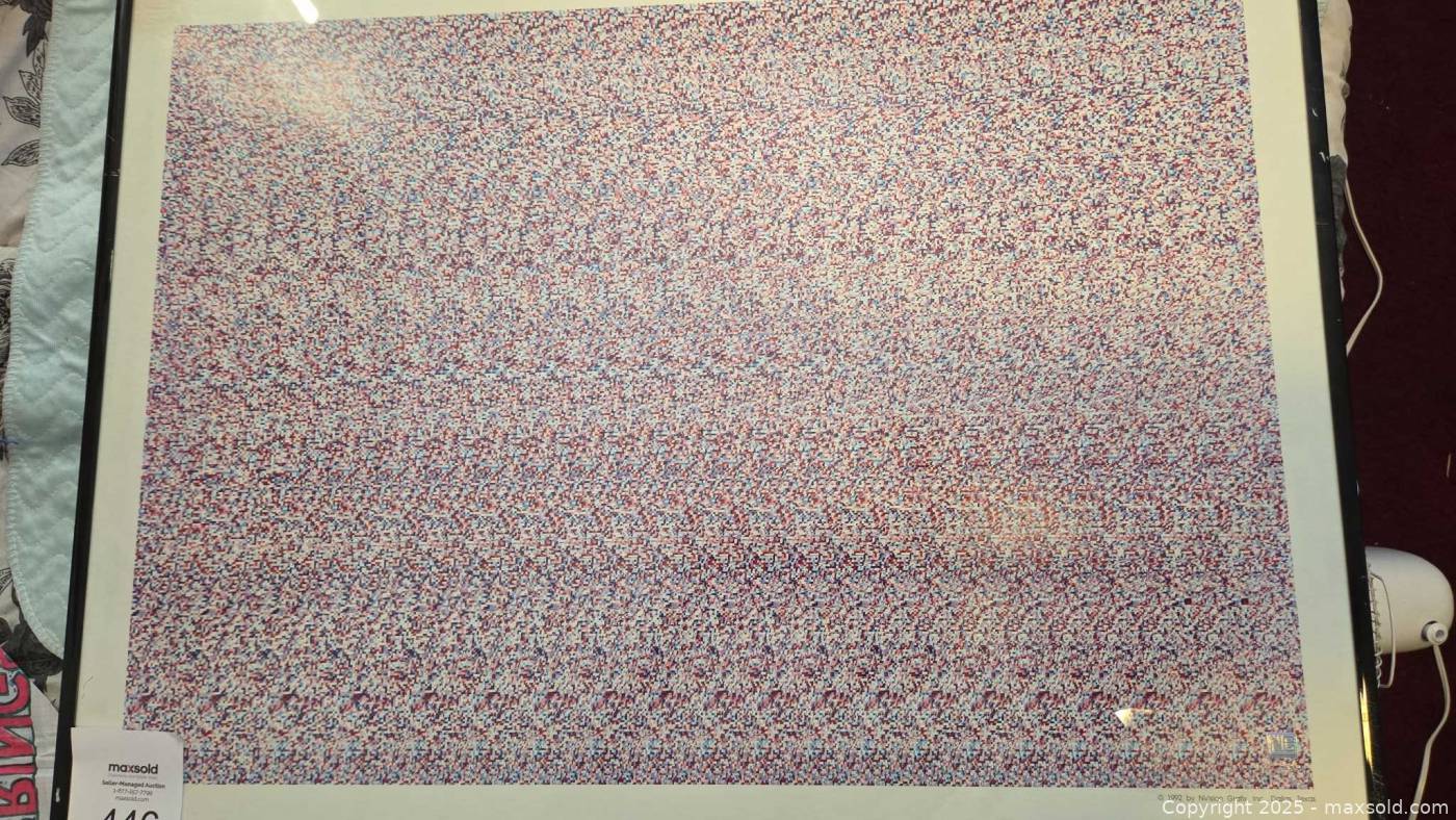 3D Magic Eye Poster: B2 Stealth Bomber, Framed, 1992 | Sylmar (California, USA) SELLER MANAGED ...