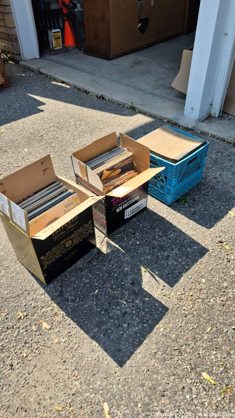 Vintage Vinyl Records Collection: 3 Boxes, Mixed Genres | Toronto ...