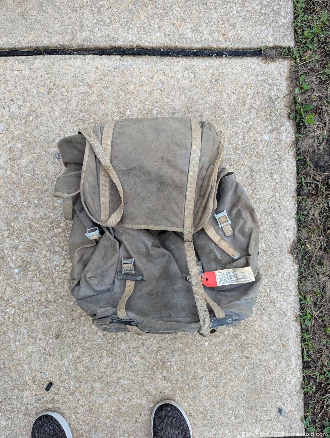 Vintage Hiking Backpack, Canvas Metal Frame | Folcroft (Pennsylvania ...