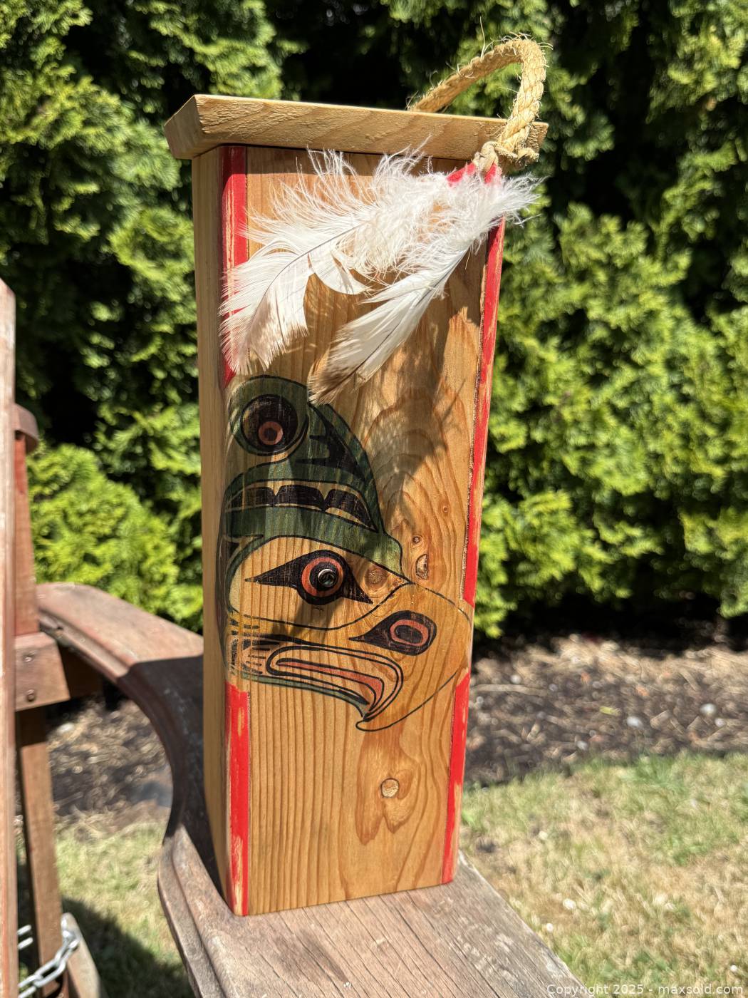 First Nations Northwest Coast Indigenous Style Carved And Painted Cedar ...