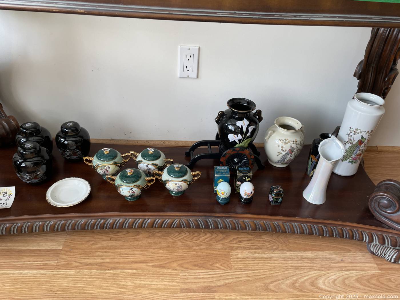 Floral & patterned vases, Vintage Avon Oriental Egg colognes | Richmond ...