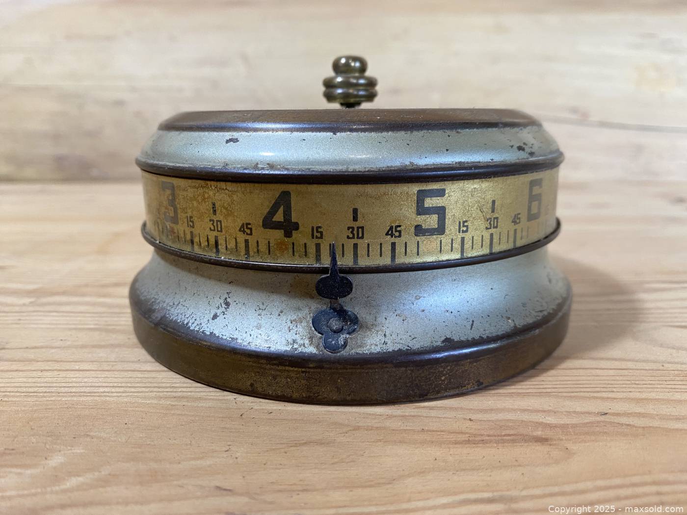 Vintage Lux “Mystery Rotary” Clock – Tape Measure Style – Made in USA ...