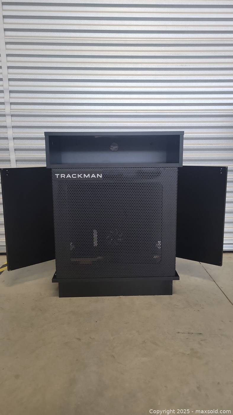 TrackMan Golf Simulator Cabinet - Black Composite & Metal | Harris ...
