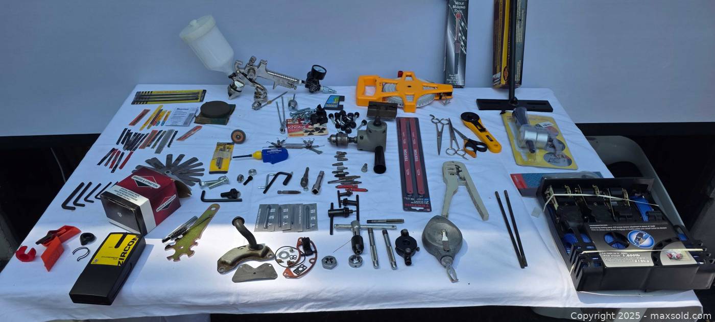 Mixed Lot of Machinist and Hand Tools, 50+ Assorted Pieces | Almonte ...