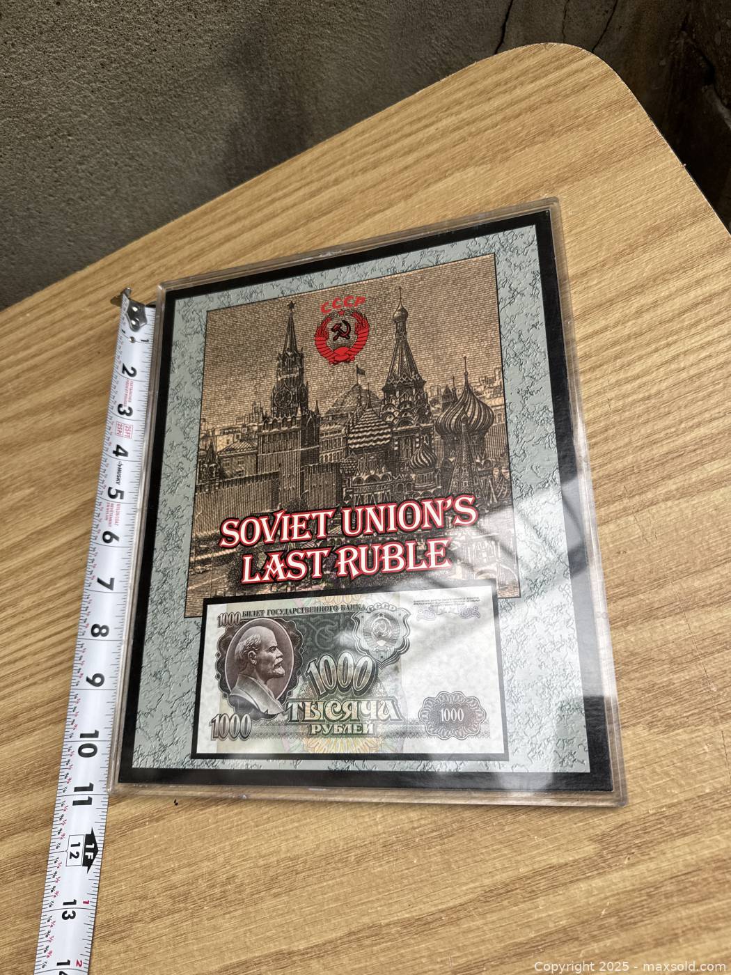 Soviet Union Commemorative Bank Note Display, 1991 | Toronto (Ontario ...