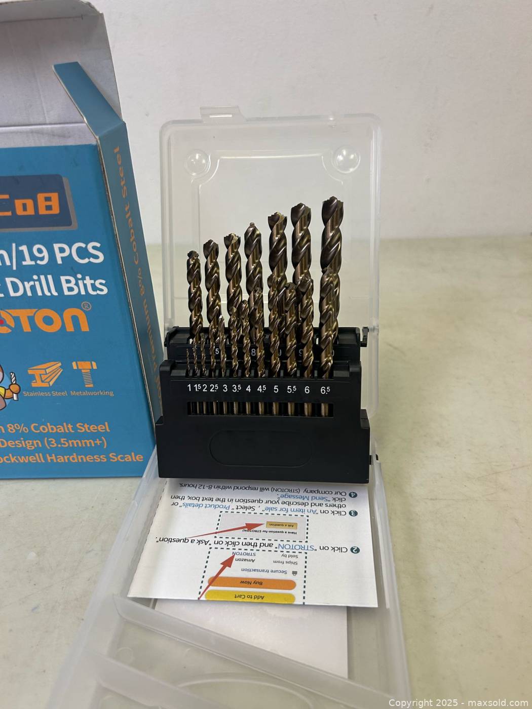 Stroton 19 pcs cobalt drill bits | Brampton (Ontario, Canada) PARTNER MANAGED Commercial ...
