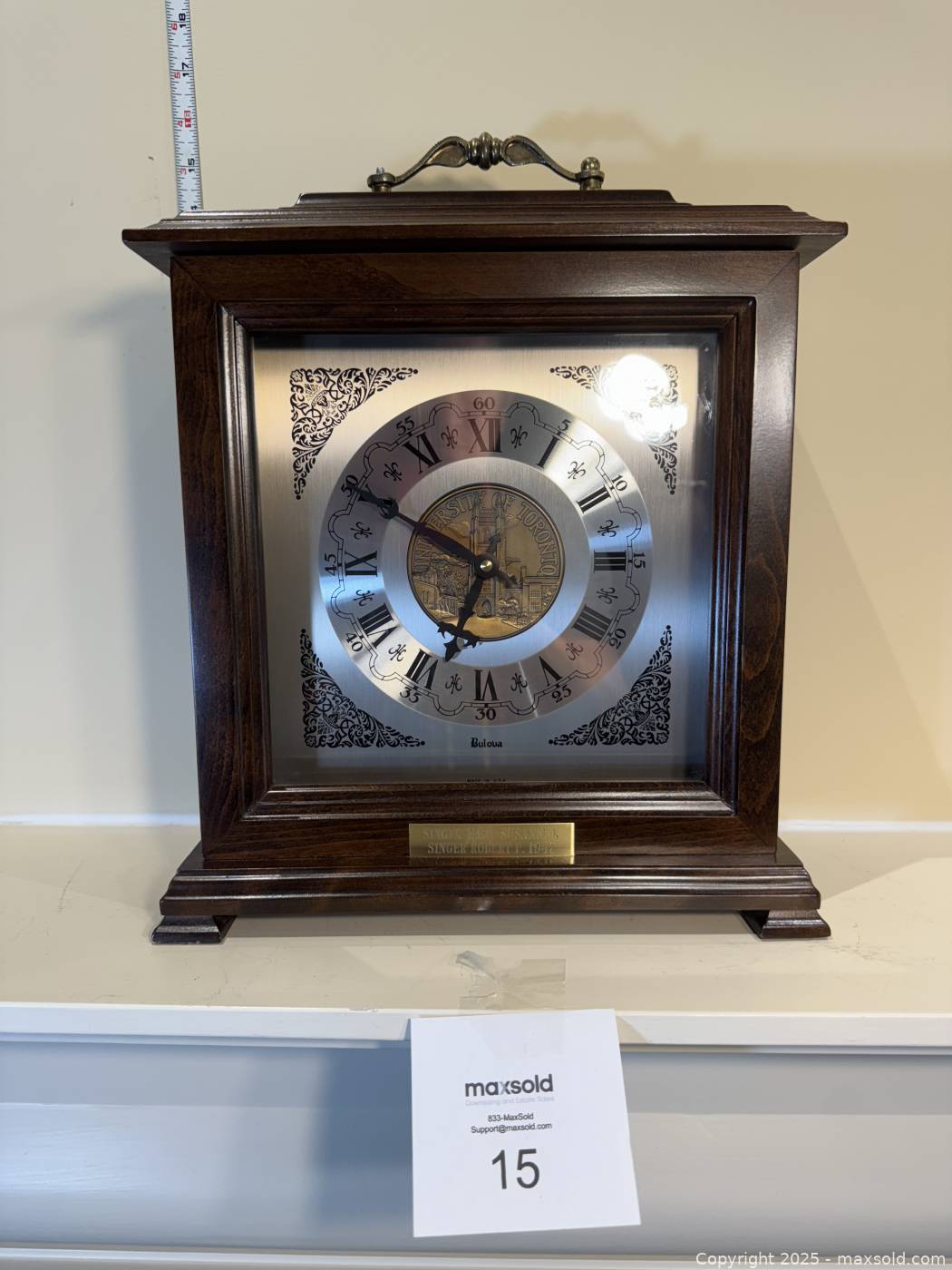 Wooden Table Clock - University of Toronto, 14x14 Inches | North York ...