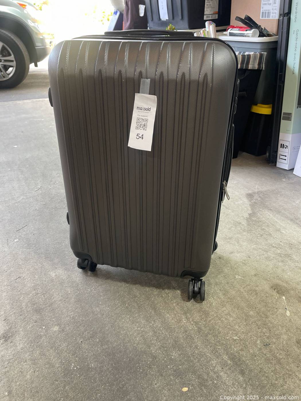 Prodigy Hard Shell Luggage Set, 2 Pieces, Black/Grey, Spinner Wheels ...