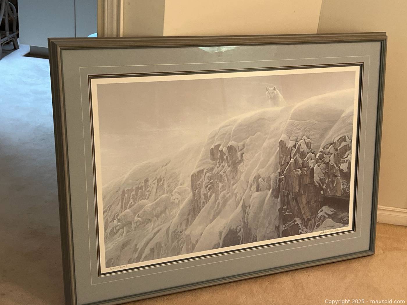 Robert Bateman Limited Edition Print of “Artic Cliff - White Wolves ...