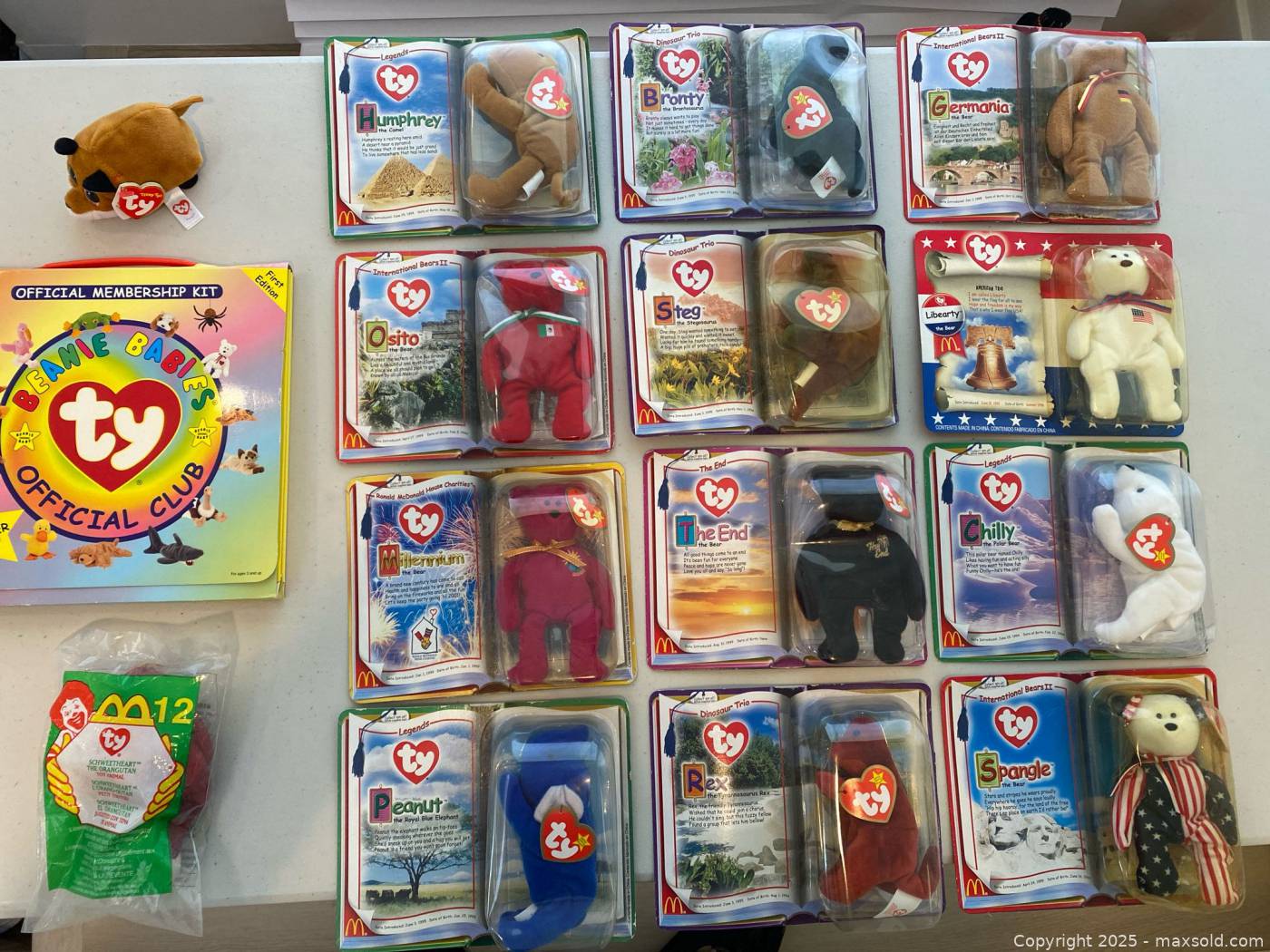TY Beanie Babies McDonalds Collectibles & Official Membership Kit ...