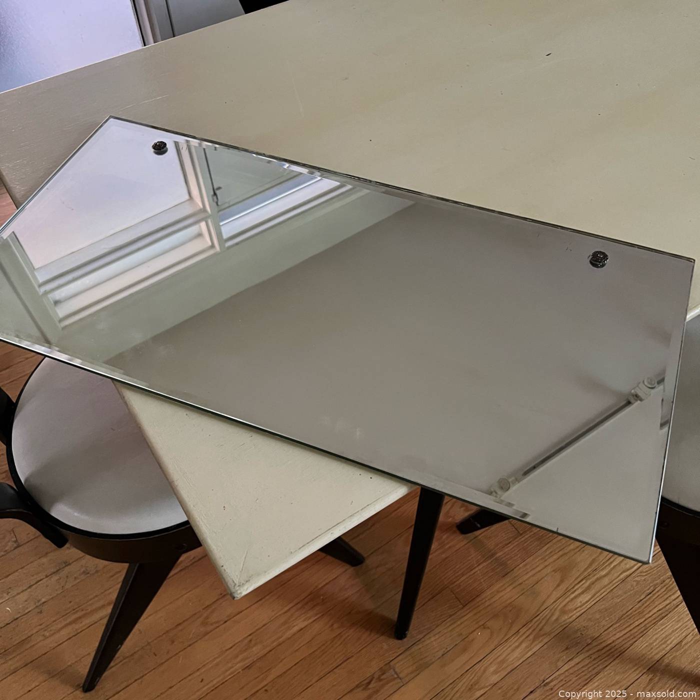 Heavy MCM Mirror With Rosette Hangers 1950s | North York (Ontario ...