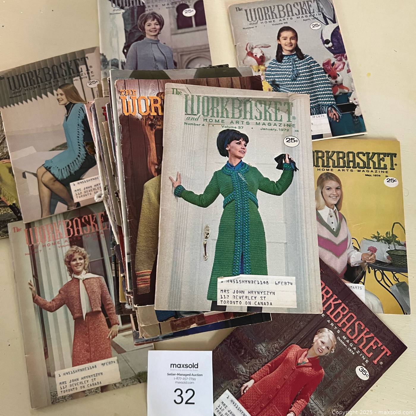 Huge Lot of The Workbasket Magazine Vintage Crochet | North York ...
