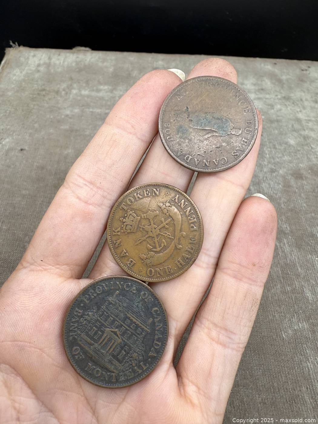 Group of Early Canadian Tokens (X3) | Hillside/quadra (British Columbia ...