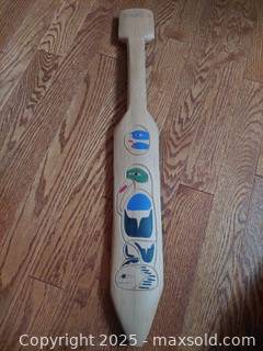 North West First Nations Vintage 1999 Millenium Paddle "Telqua" Carved ...