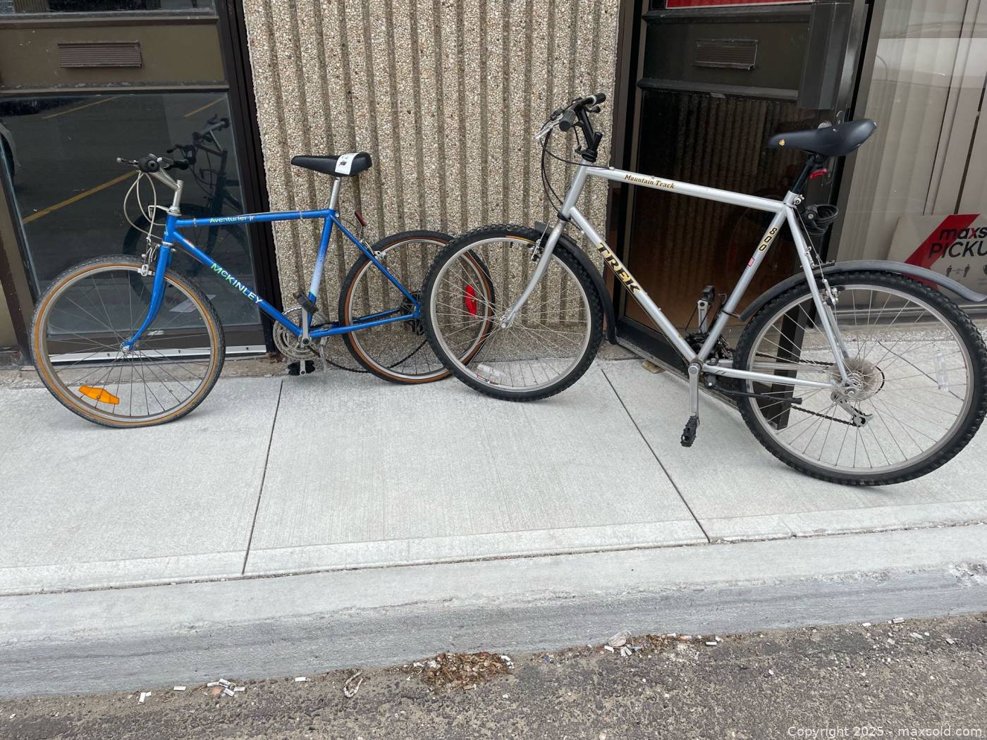 1990’s TREK 800 and Blue McKINLEY Adventurier Jr. Mountain Bikes ...