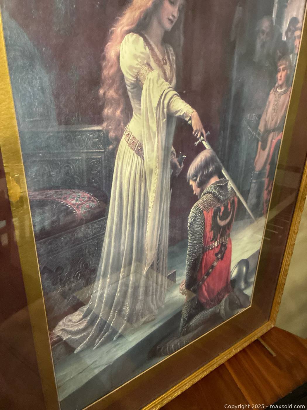 Dream-art Oil painting Edmund Blair Leighton The Accolade princess ...