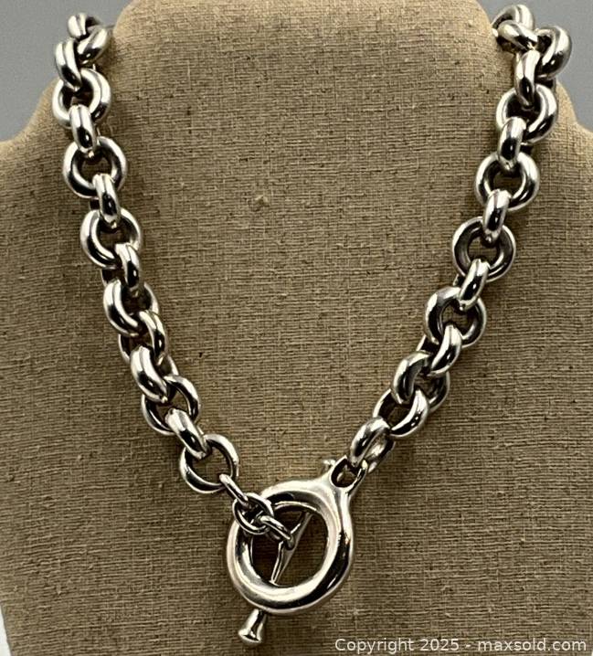 Sterling Silver Chain Link Toggle Closure Necklace | Oakville (Ontario ...