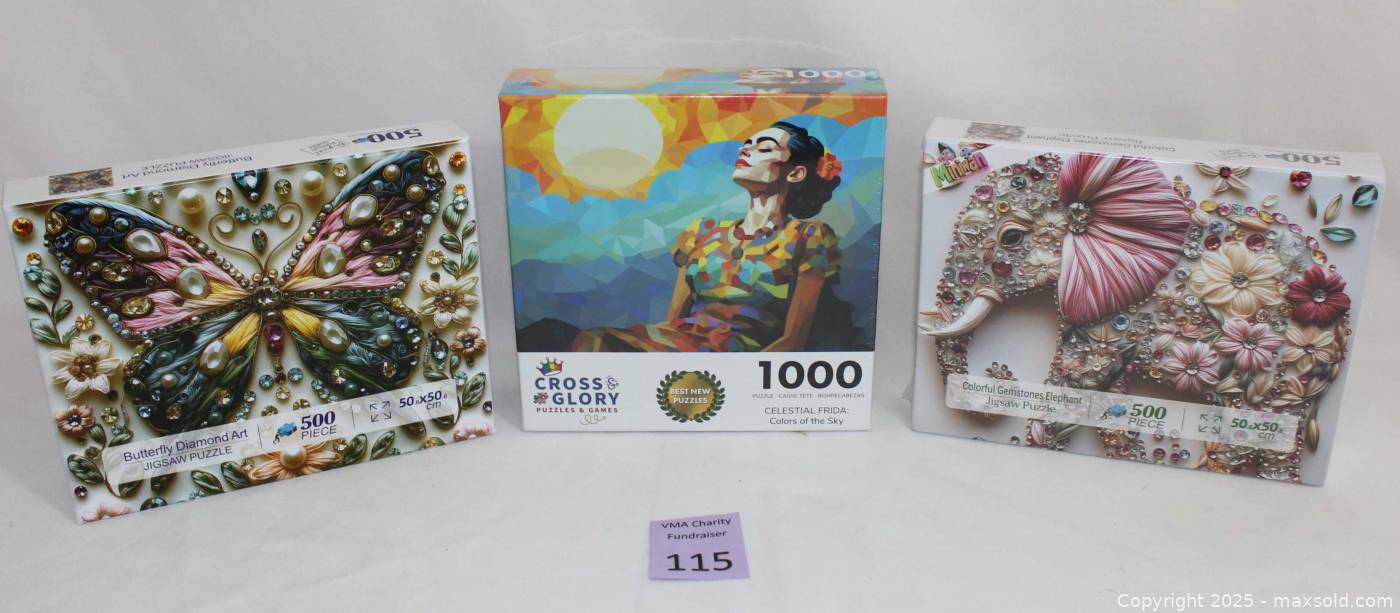 Jigsaw Puzzles Set – 3 Designs, 500/1000 Pieces | Burbank (California ...