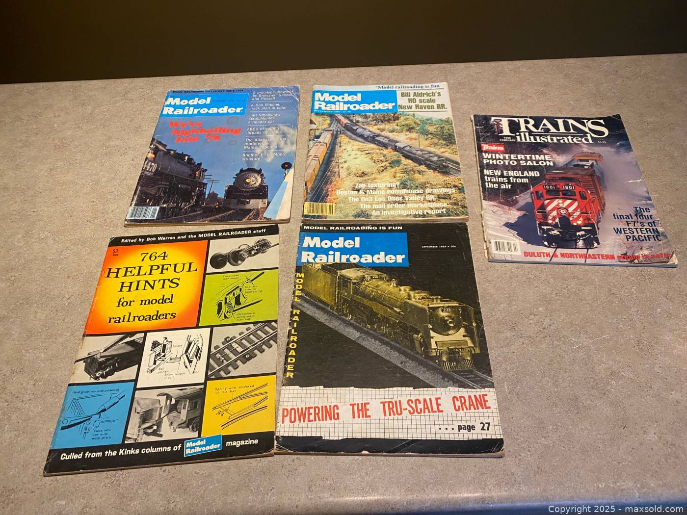Lot of 5 Vintage Railroad Magazines – Model Railroader, Trains ...