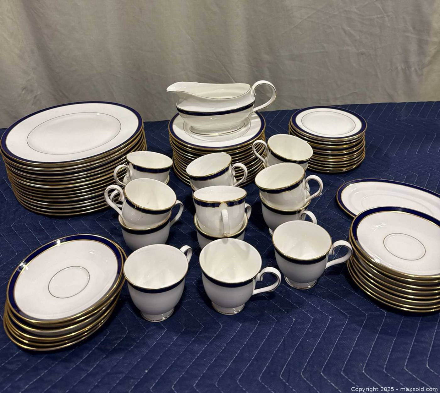 Lenox Fine China Federal Cobalt - 77 Piece Dinnerware Set | Milford ...