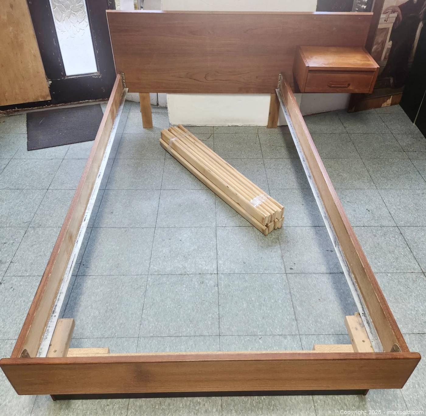 MCM Teak Single Bed Frame with Built in Drawer | Toronto (Ontario ...