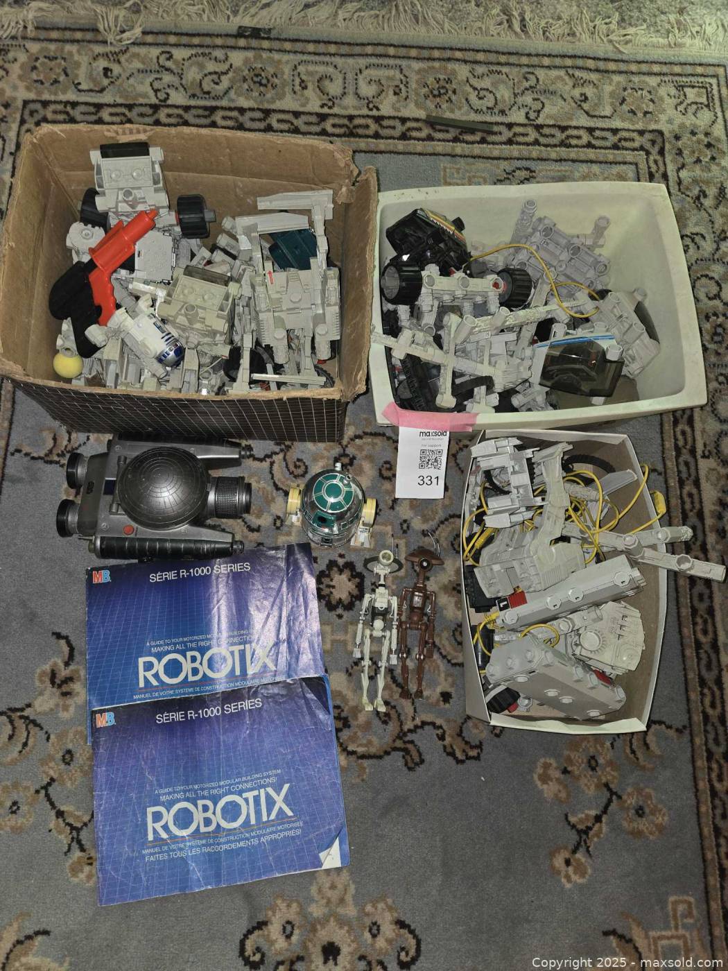 Vintage Robotix Series R-1000 Building Sets & Parts From Milton Bradley ...