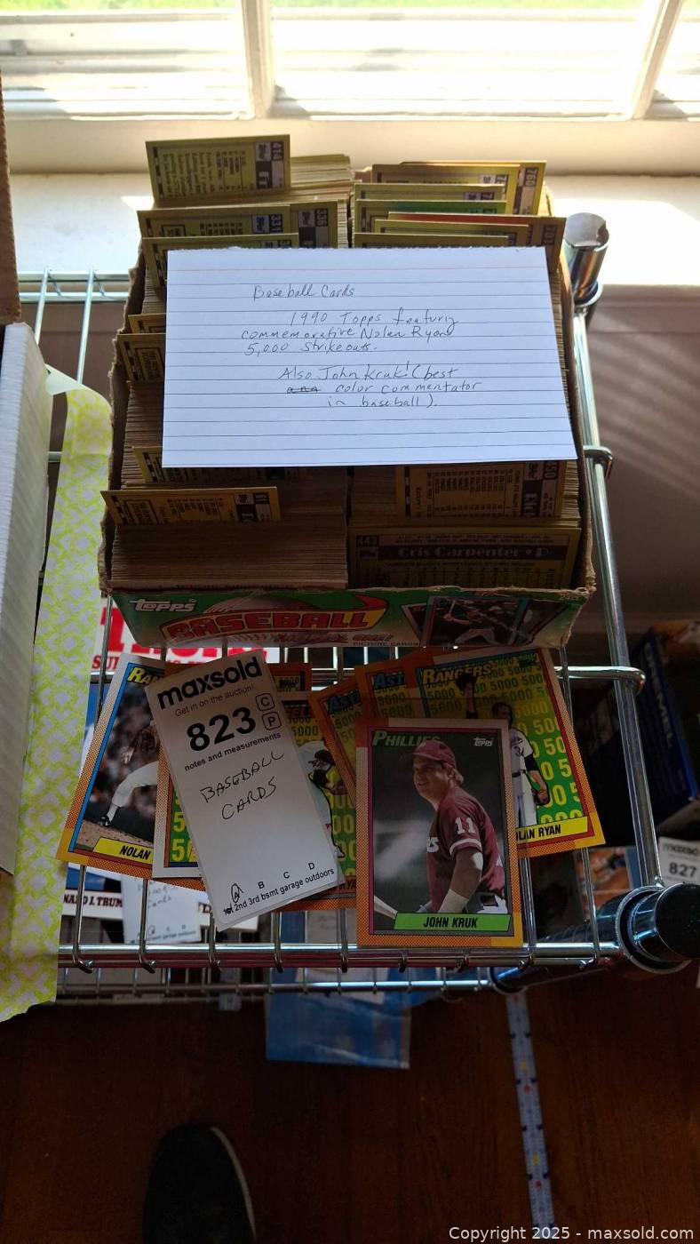 Baseball Cards B | Blue Bell (Pennsylvania, USA) Downsizing Online ...