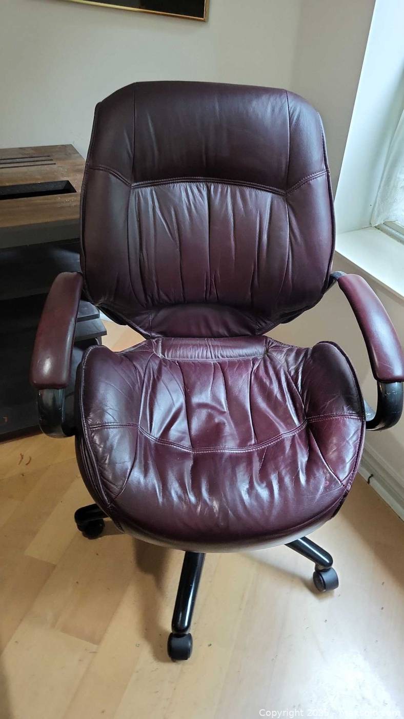Lane Leather Office Chair with Swivel, Recline, Armrests | Toronto ...